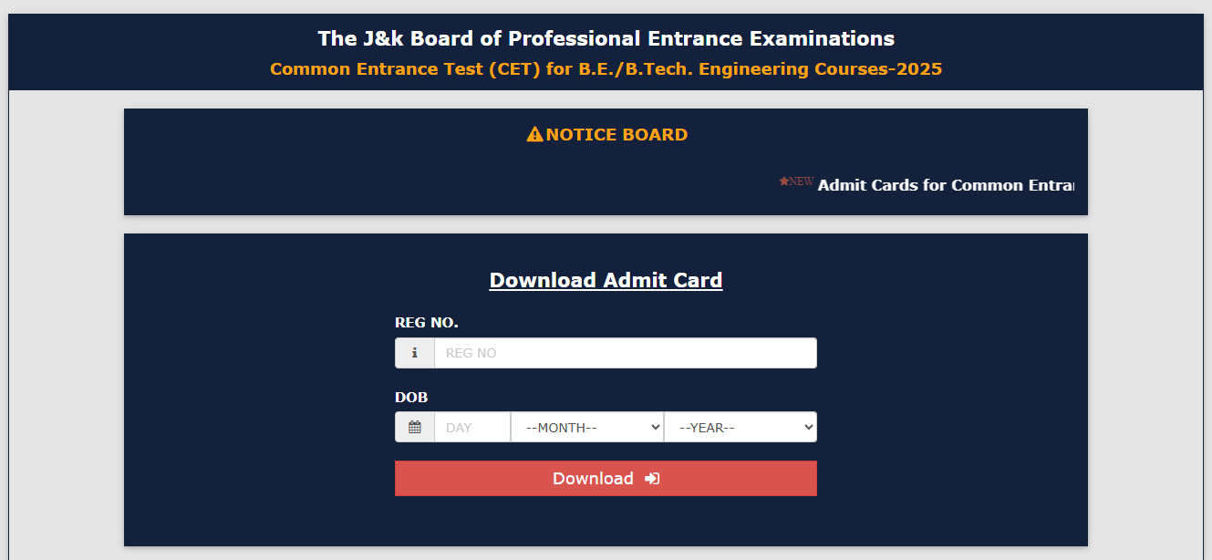 JKCET admit card 2025 released: Direct link to download hall tickets ...