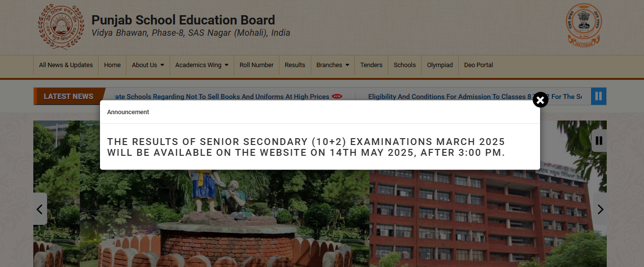PSEB Class 12th results to release on May 14: Check timings and steps ...