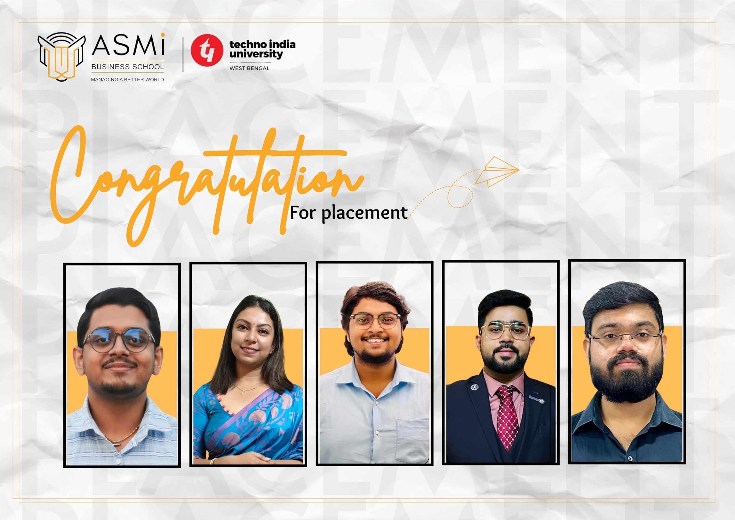 Techno India University’s ASMi Business School MBA Students Shine with ...